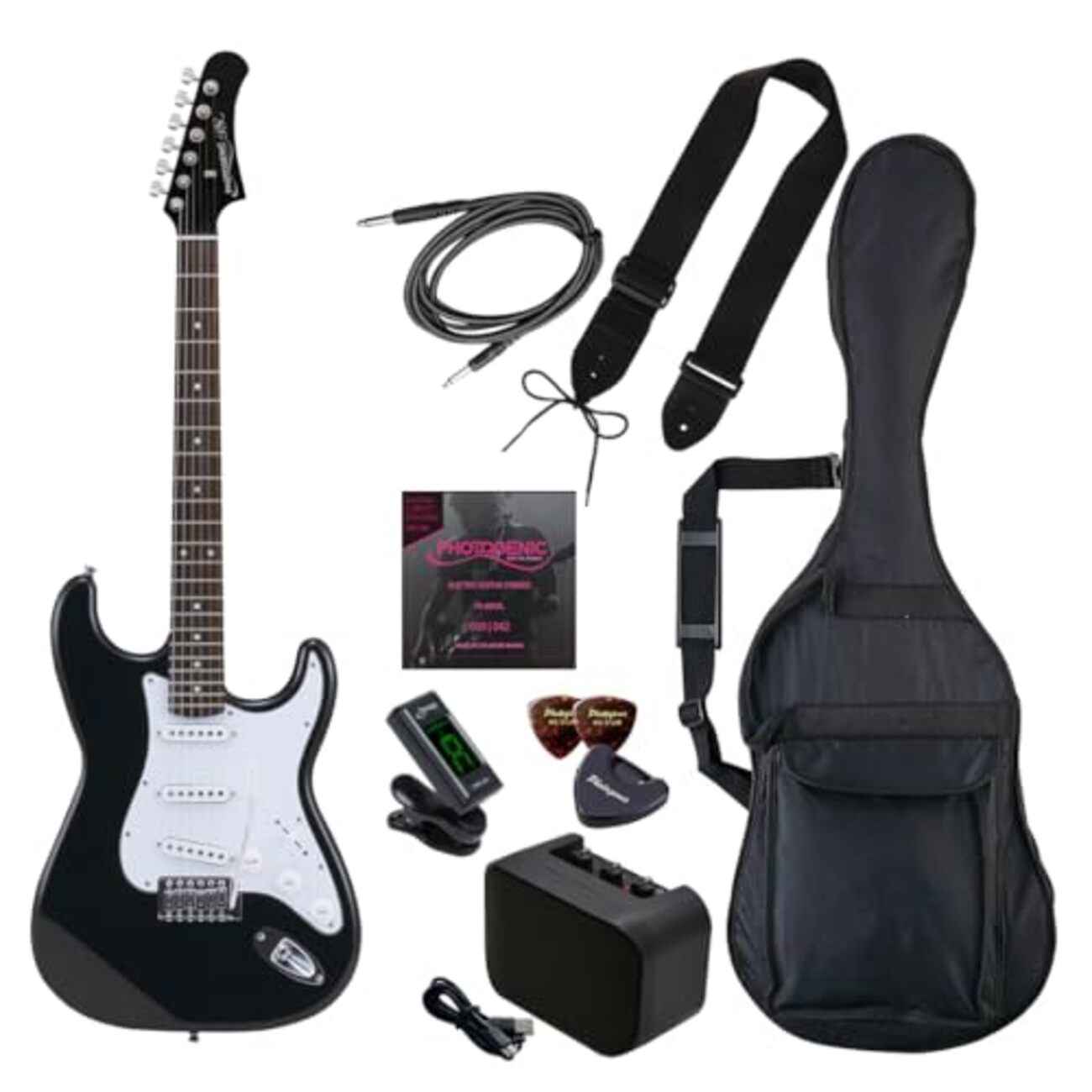 初心者ギタリストの救世主？PhotoGenic ST-180レビュー：挫折しない最初の一本！ - おうち冒険くらぶ