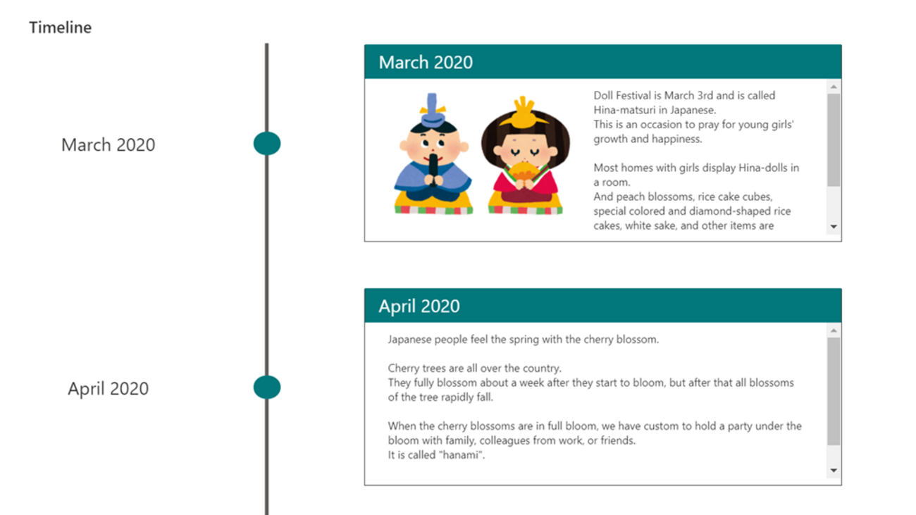 【Microsoft Lists】Timeline format with link - MyNote365