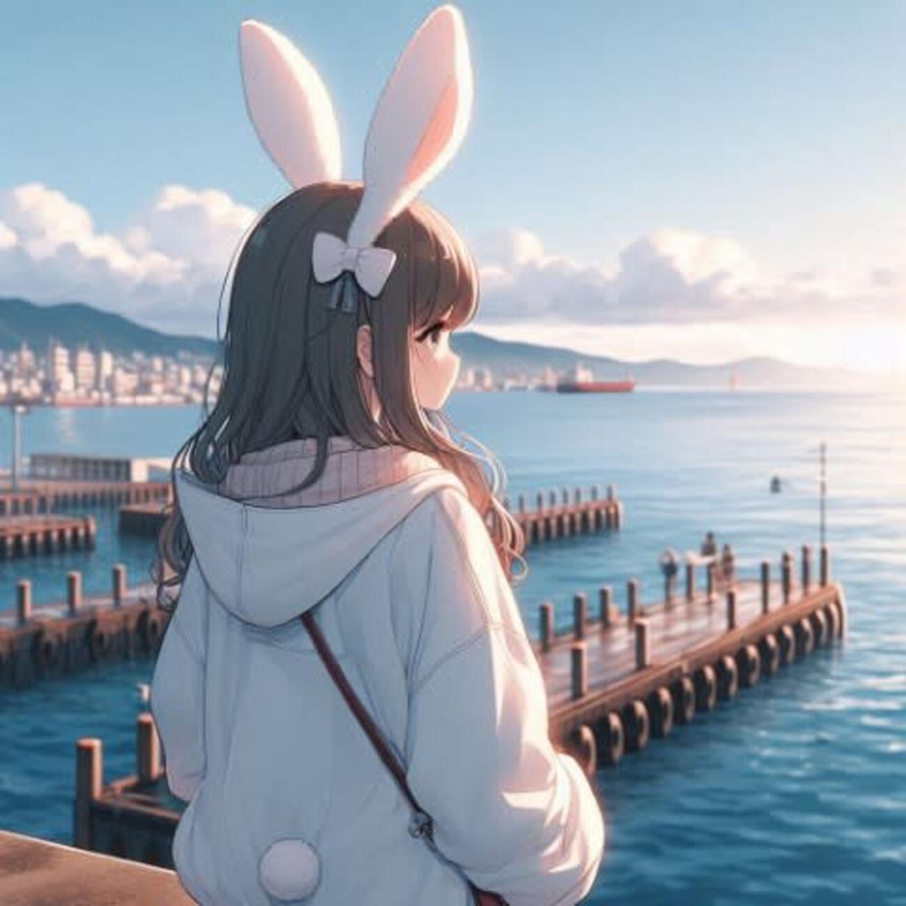 週末もおわり - うさぎくん