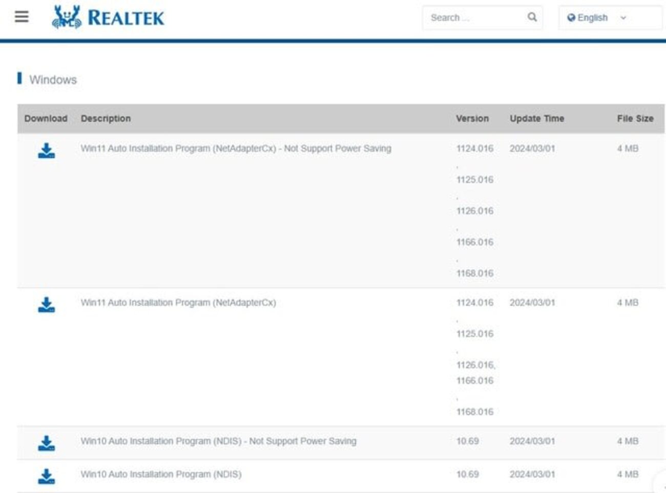 Realtek PCIe GbE Family Contoroller ドライバー（Windows 10，Windows 11）がリリースされ ...