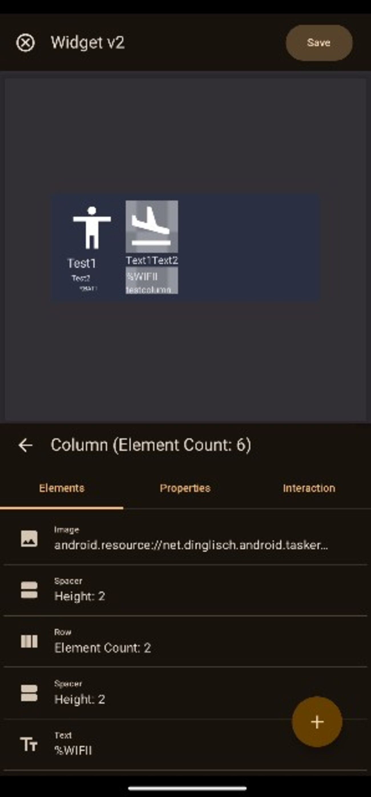 Tasker 11 Widget V2 - モバイル系設定覚書 ～忘れないために