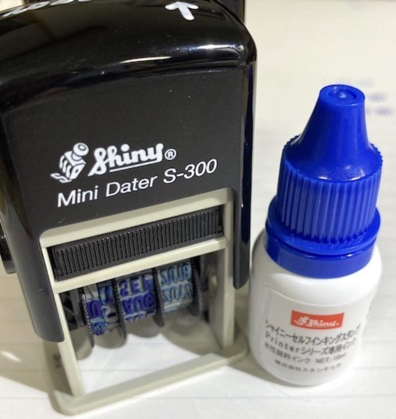 Shiny Mini Dater S-300がかすれてきたので、インクを補充する。 - 趣味と物欲