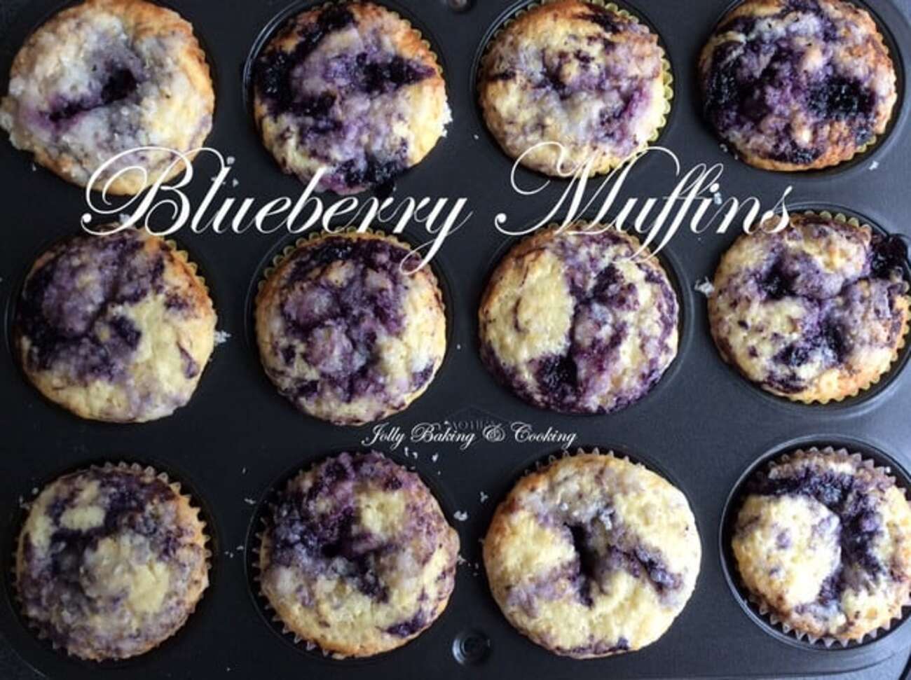 The best blueberry muffins - Jolly Good ️ Jolly Baking & Cooking