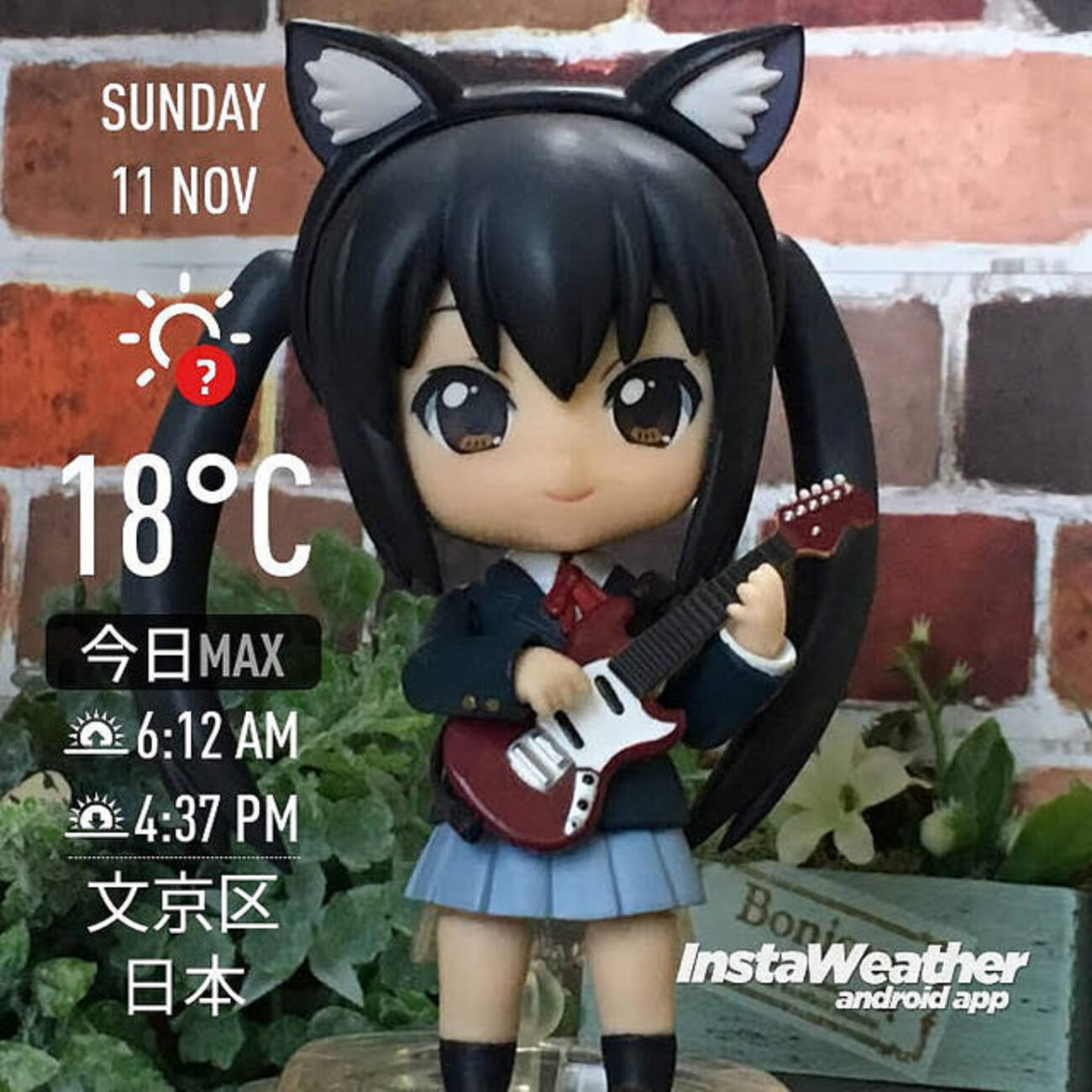 Instaweather：2018-11-11〜11-15 - 六月の雪（更新停止中）