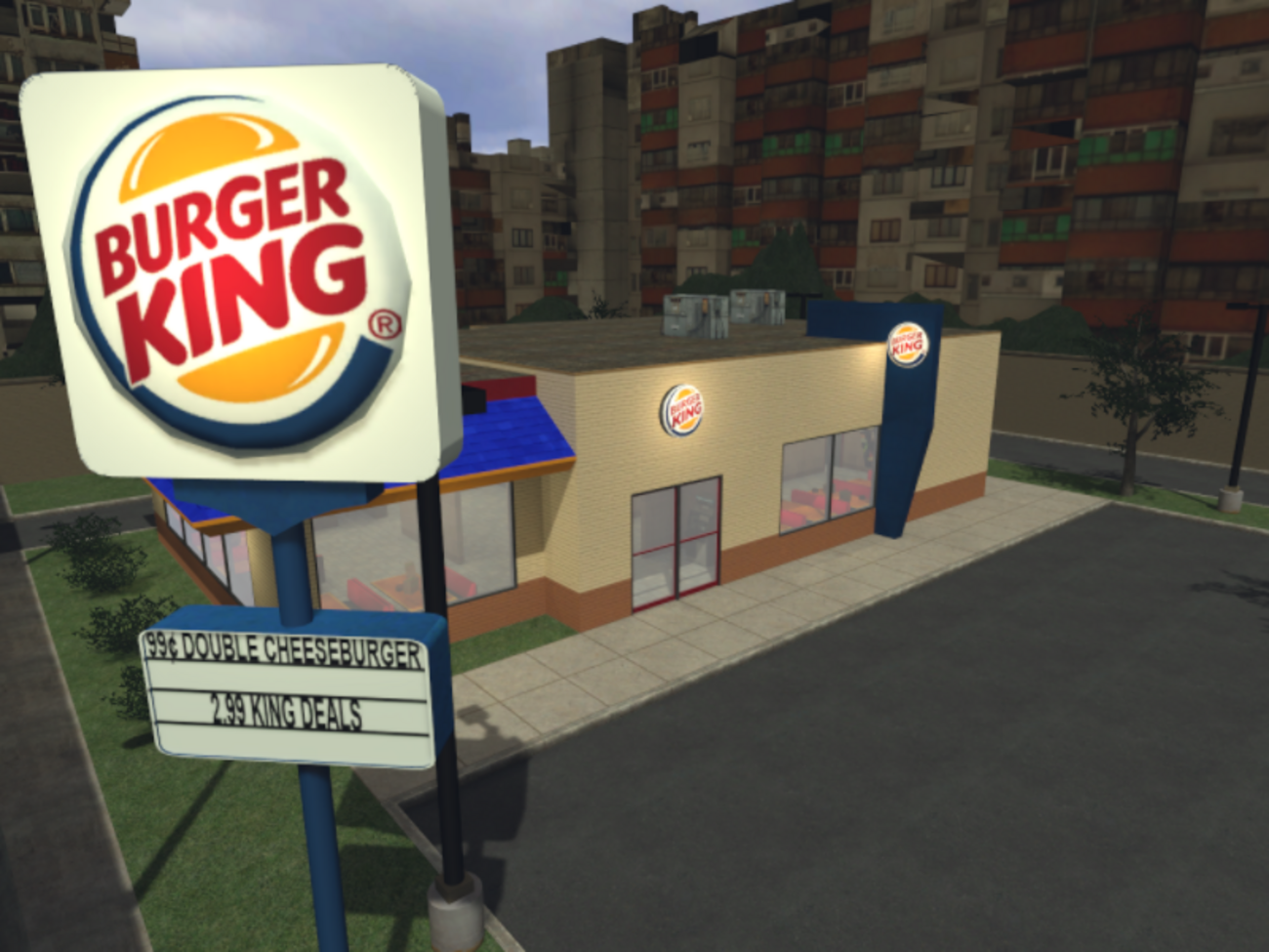 【VRChat】非公式バーガーキング店舗ワールド "gm_burger_king" - oka-vrc旅行記
