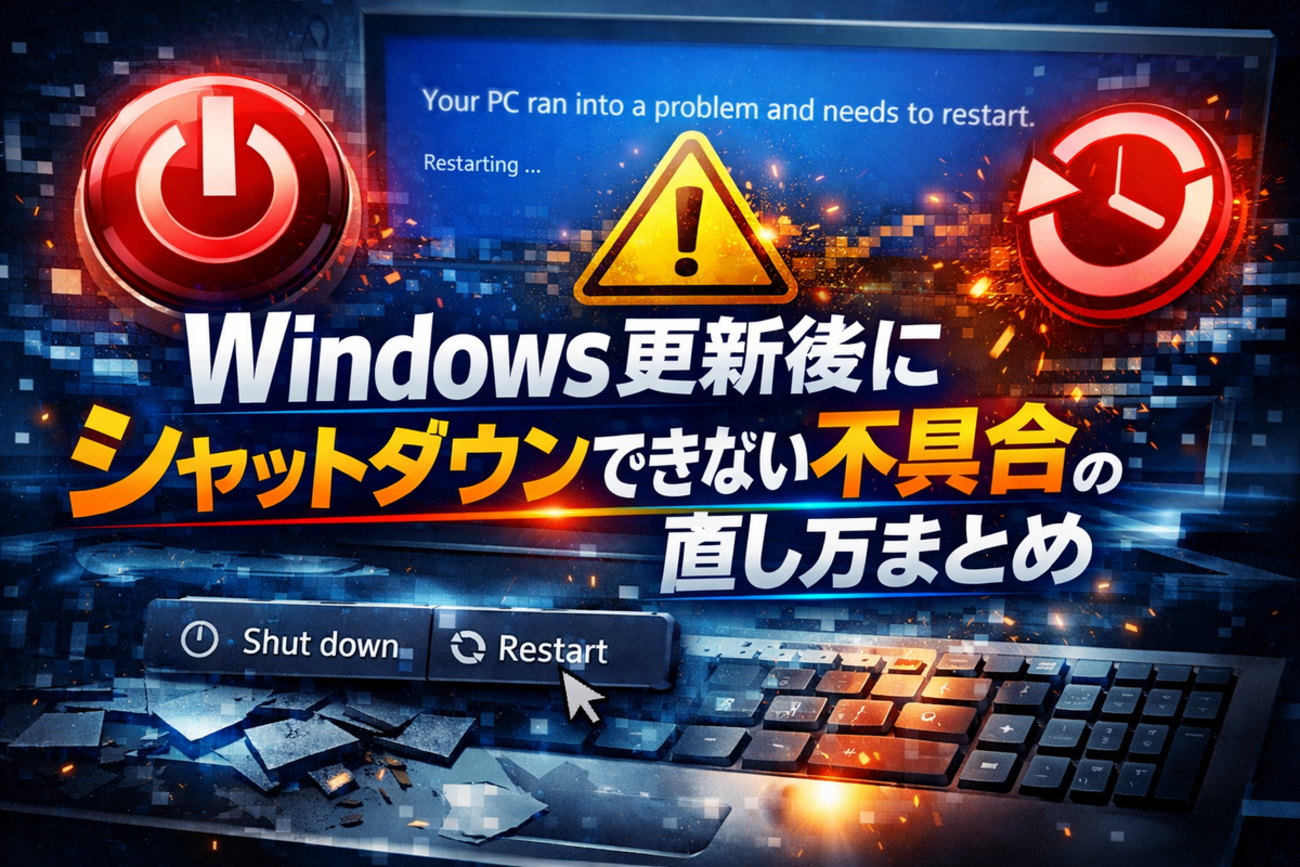 Windows更新後にシャットダウンできない不具合の直し方まとめ｜Windows 10/11で再起動してしまう原因と対処 - エラー大全集