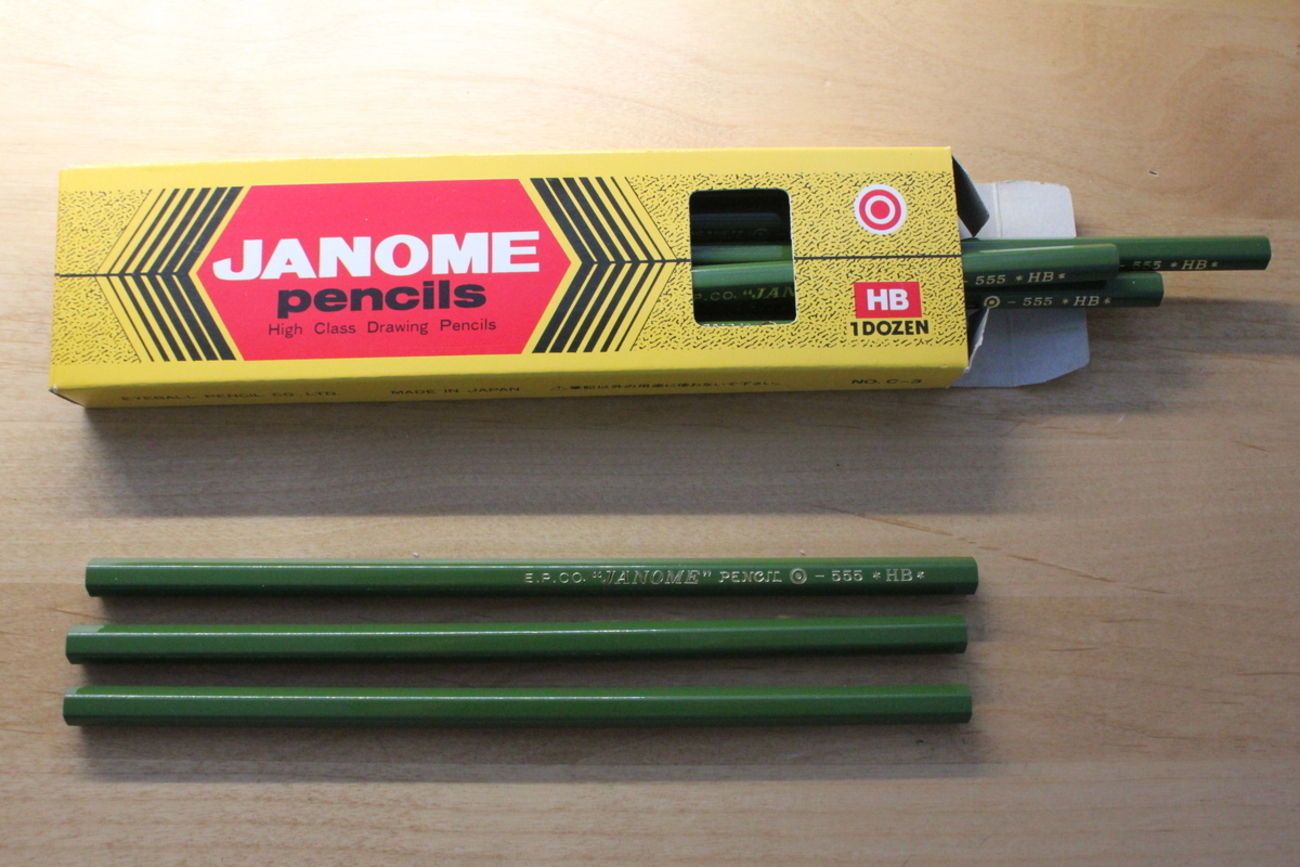 日本の鉛筆⑥ - アイボール鉛筆 JANOME 555 - nimate-nawama_pencil’s blog
