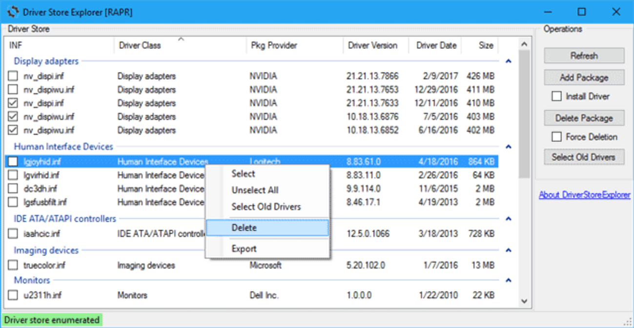 Windows の DriverStore フォルダ肥大化に DriverStore Explorer - yet another pudding