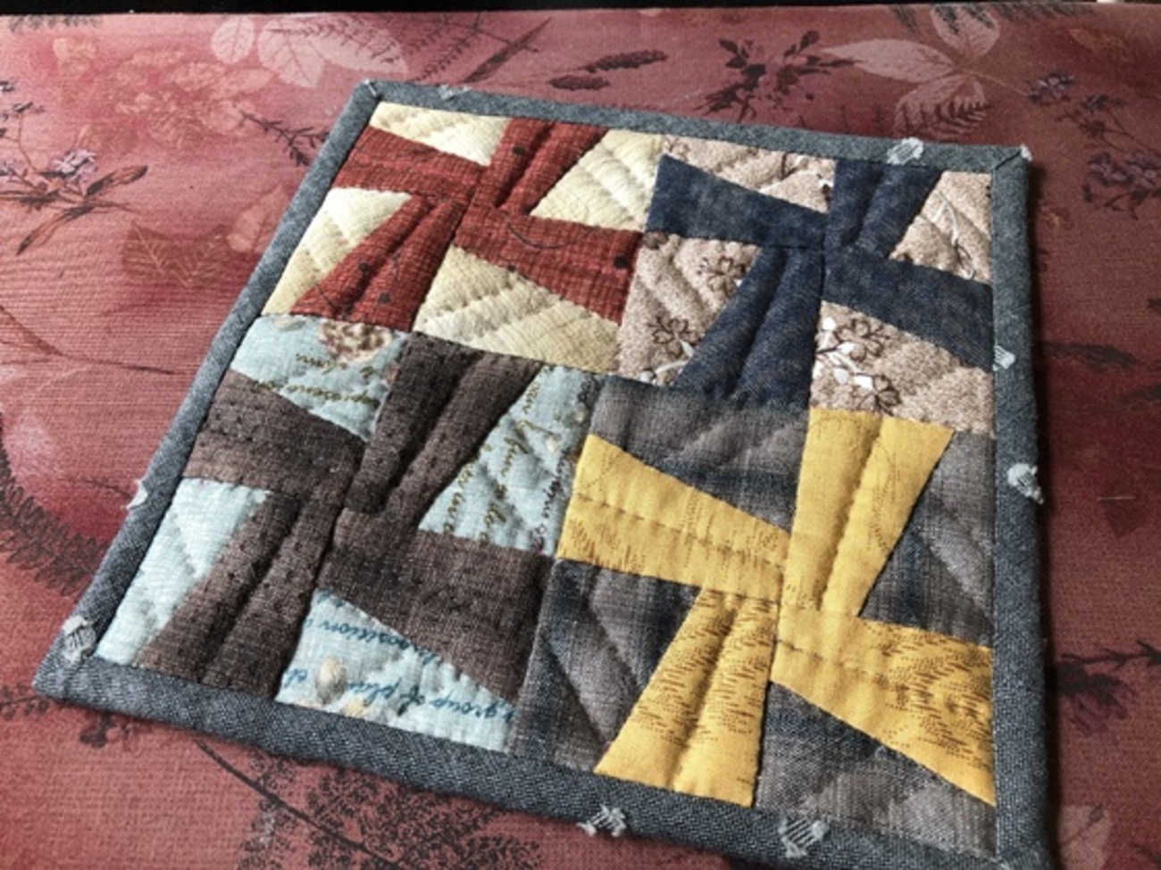 風車のミニキルト - 日々の暮らしと手しごと日記