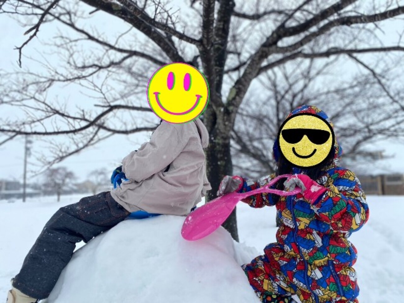 雪遊び☃️ - ゆるゆるママの育児日記