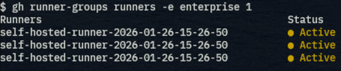 GitHub Actionsのsefl-hosted runnerの一覧を表示するgh-runner-groupsを作った - ぶていのログでぶログ