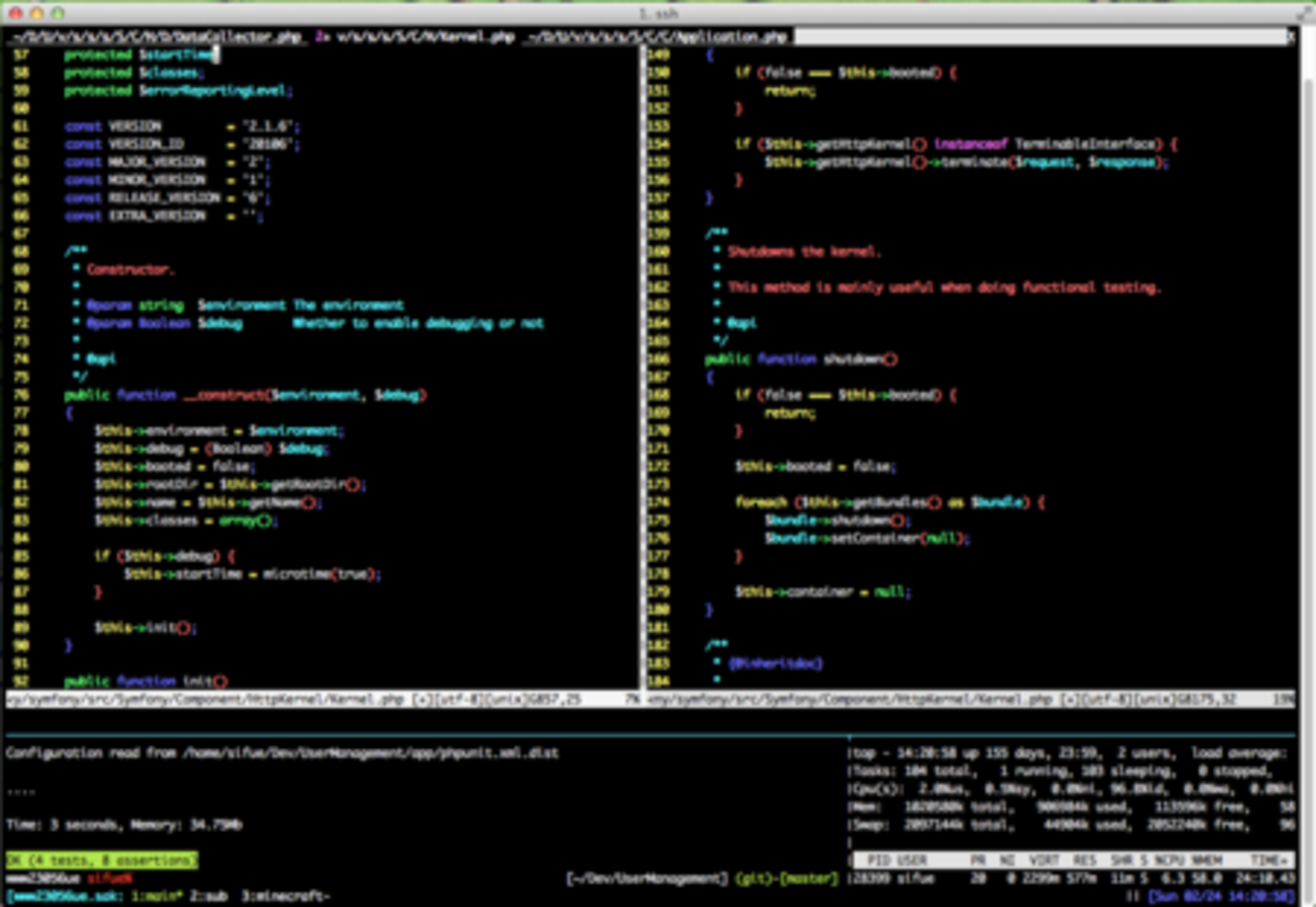 ssh上でマウススクロールも使える大規模PHP開発向けvim+tmux環境の構築 - sifue's blog