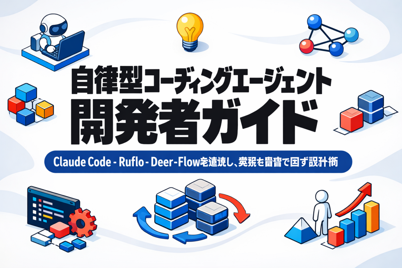 自律型コーディングエージェント開発者ガイド：Claude Code・Ruflo・Deer-Flowを連携し、実装を自動で回す設計術 ...