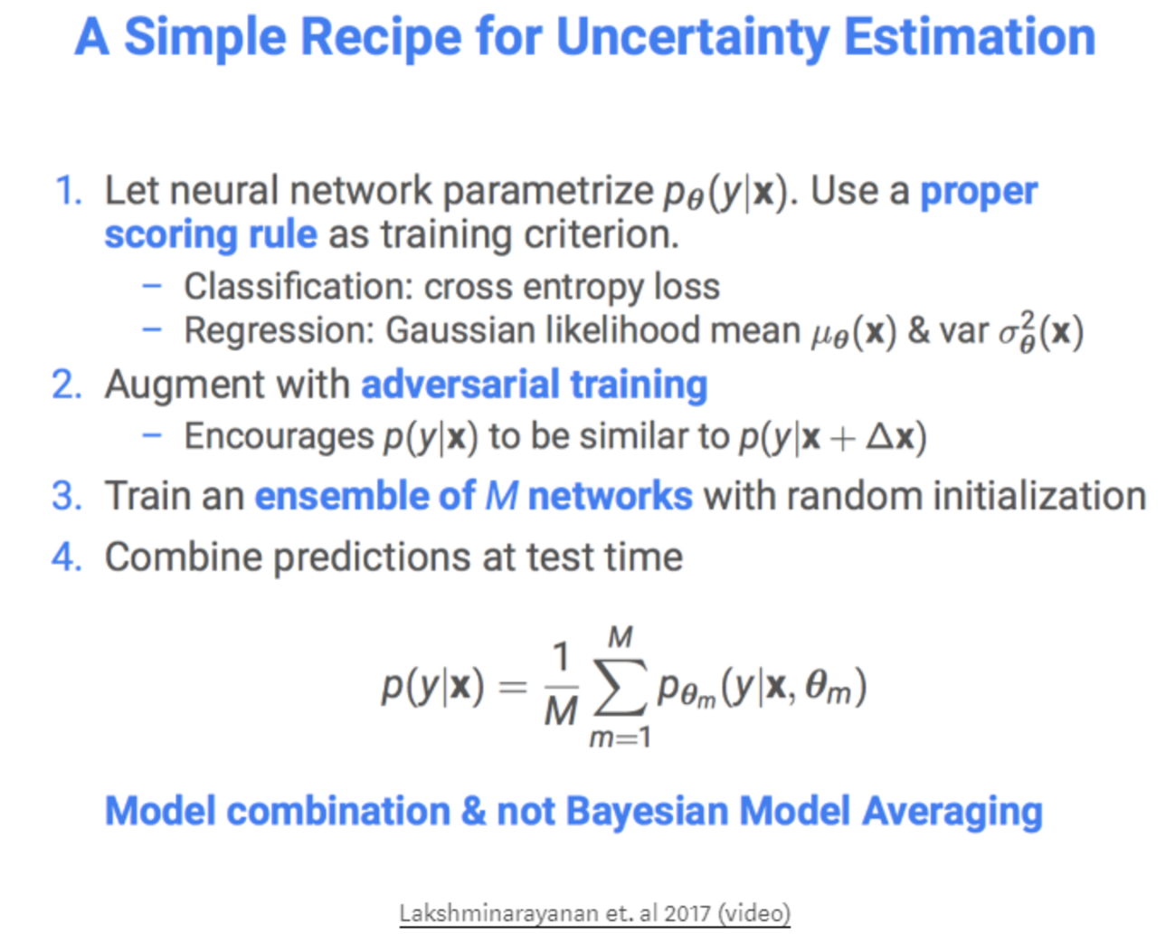 メモ： Simple and Scalable Predictive Uncertainty Estimation using Deep Ensembles - l8l技術メモ