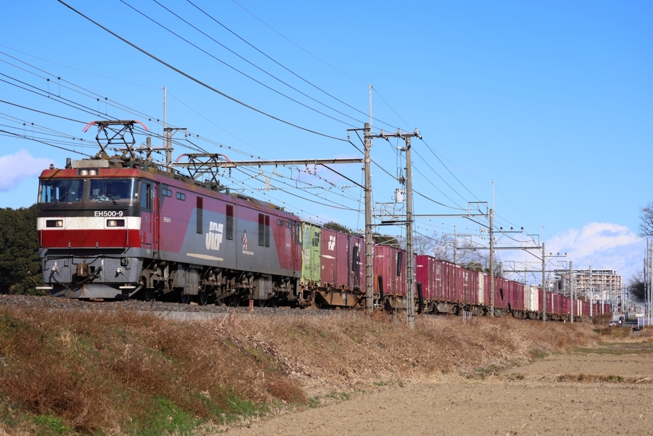 【鉄道撮影】 2024/12/22 94レ EH500-9 撮影 - Canonと鉄道と飛行機と