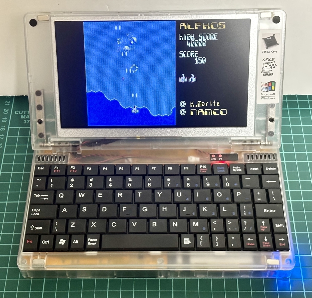 Pocket386でアルフォスを動かした！ - レトロパソコンであそぼう！