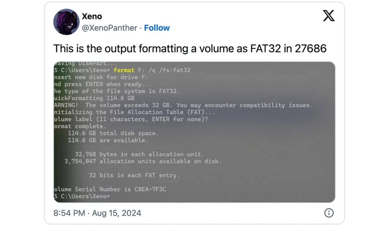 Microsoft removes FAT32 partition size limit in Windows 11 - TT ...