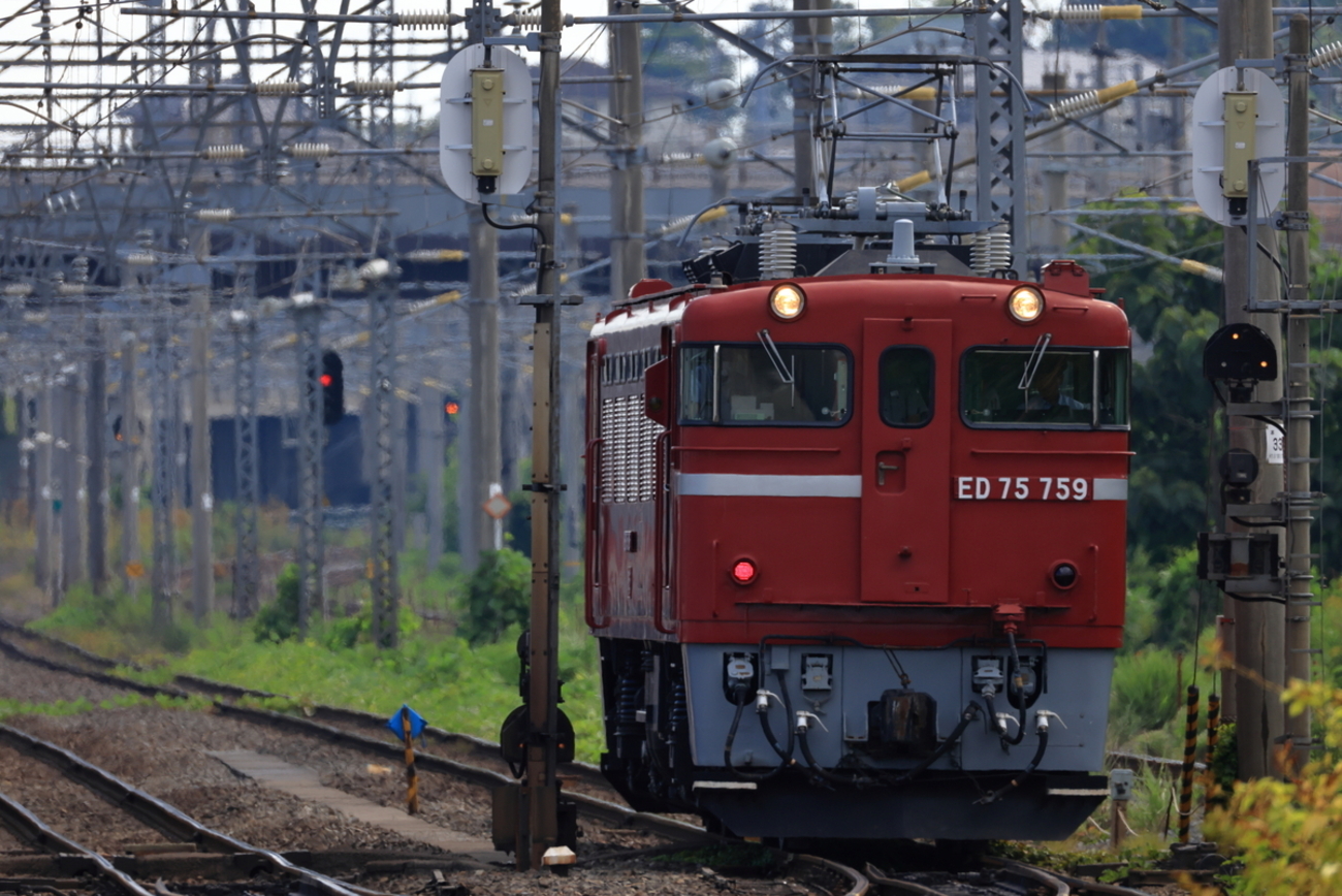 東仙台信号場で入換を行う、ED75 759を撮る！(JR貨物「仙台機関区」復活撮影会関連) - 続 うっかり鉄の鉄道風景写真撮影記