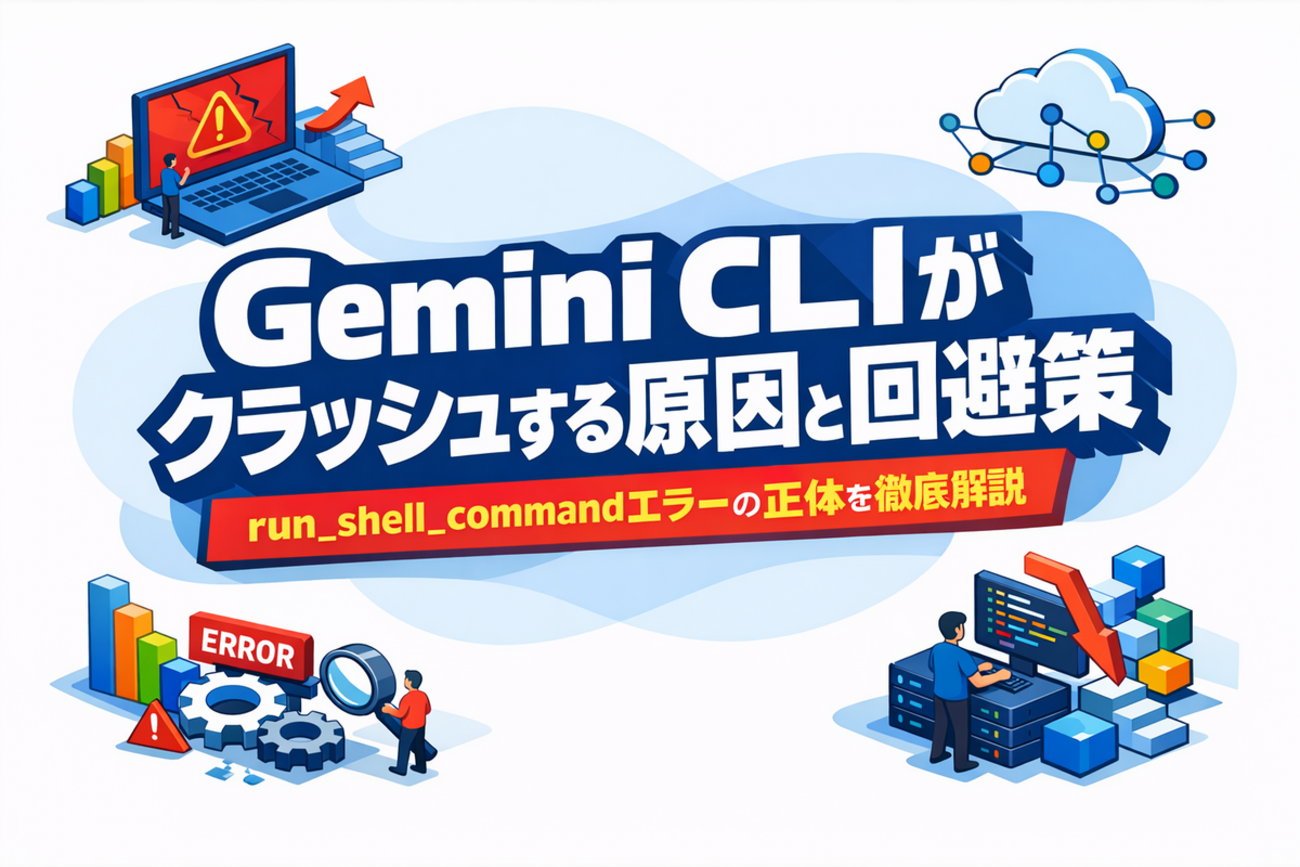 Windows環境でGemini CLIがクラッシュする原因と回避策｜run_shell_commandエラーの正体を徹底解説 - エラー大全集