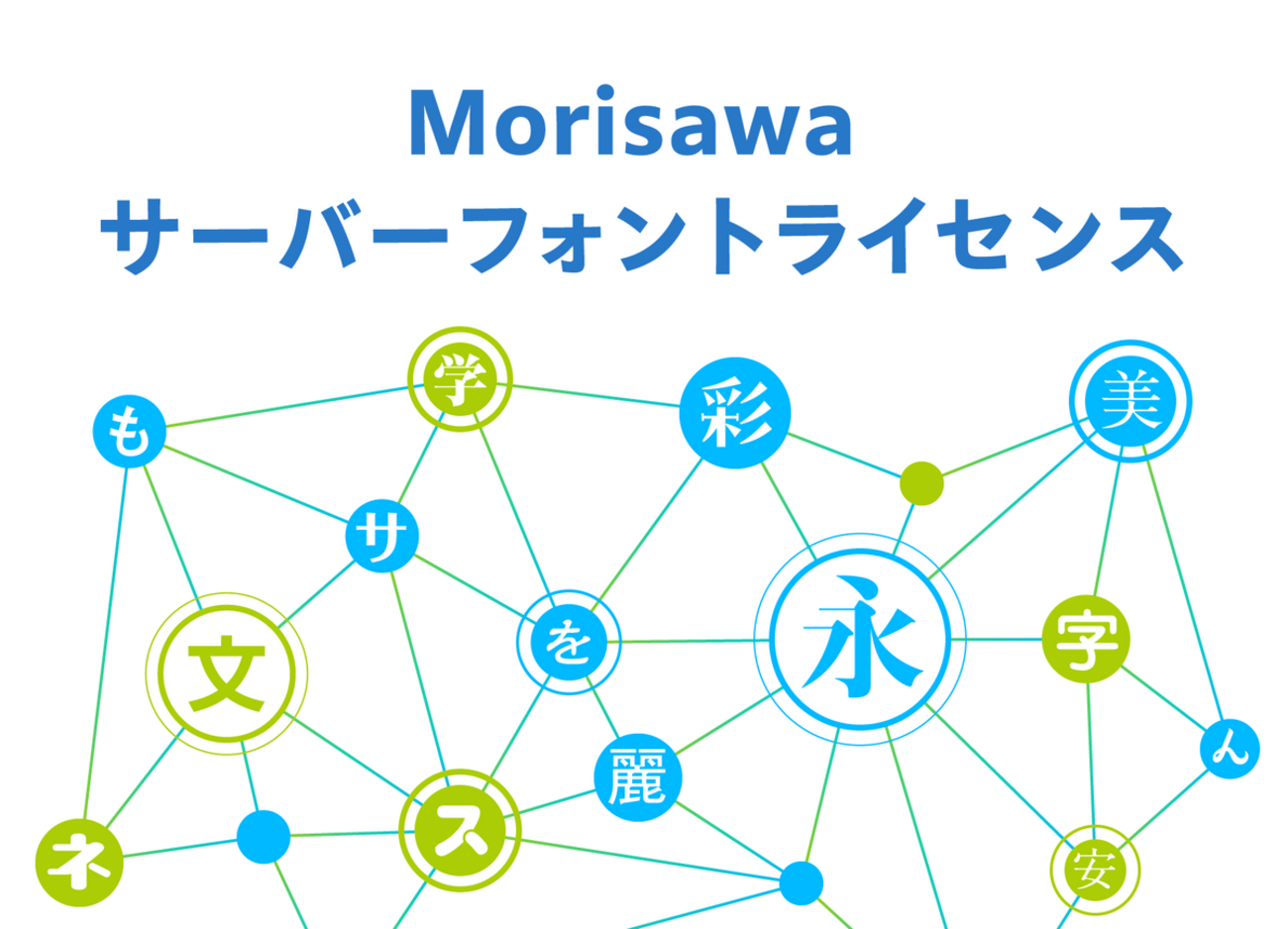 Morisawa サーバーフォントライセンスが3月3日から提供 - mojiru【もじをもじる】