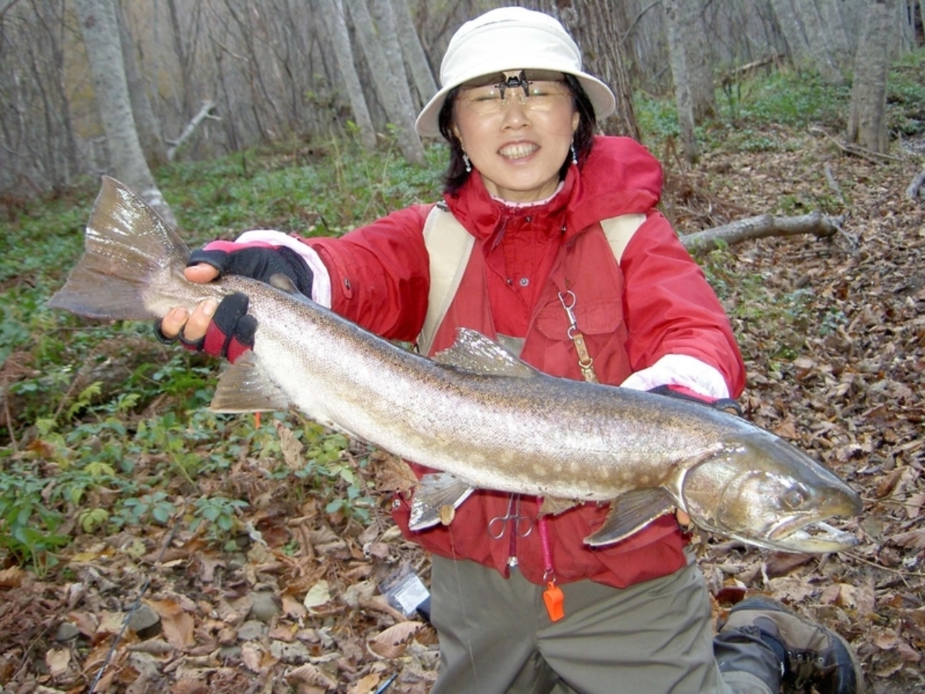 巨大ウミアメマスを細い渓流竿で釣る。 - オショロコマの森ブログ5