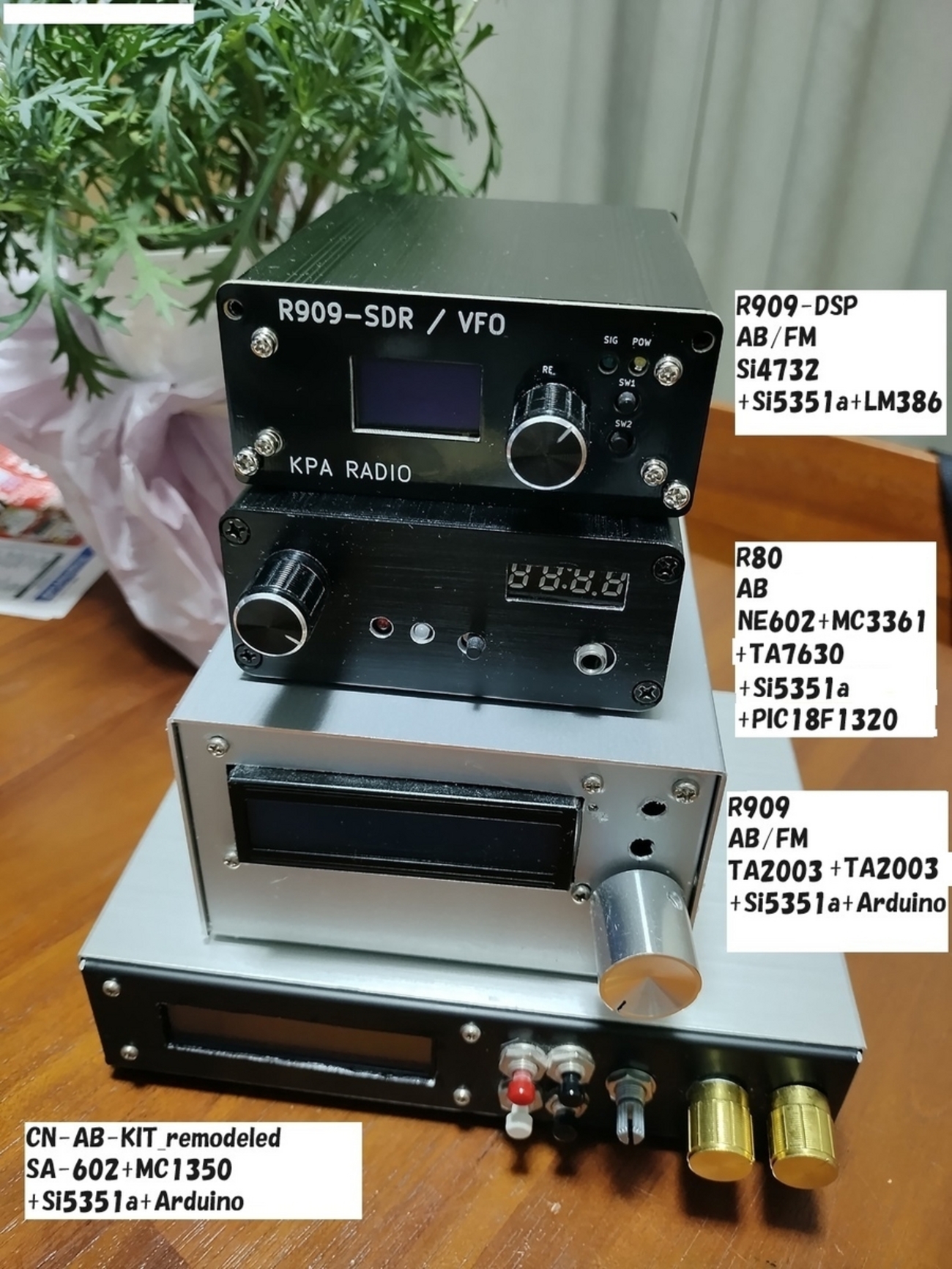 現有自作エアバンド受信機色々 - nobcha23のエアバンド受信機自作ブログ DIY airband receiver BLOG