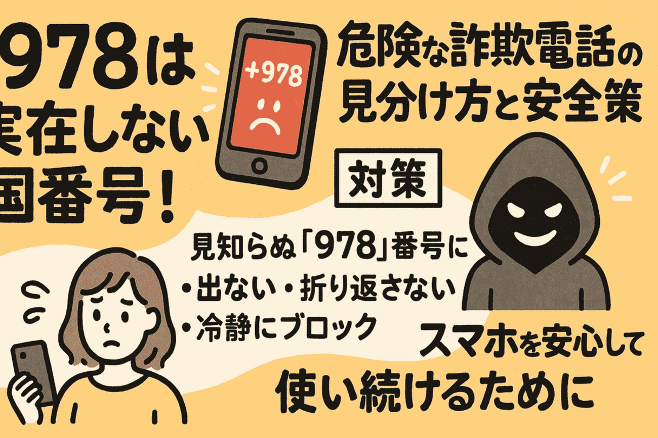 +978は実在しない国番号！危険な詐欺電話の見分け方と安全対策まとめ - note’ no naka