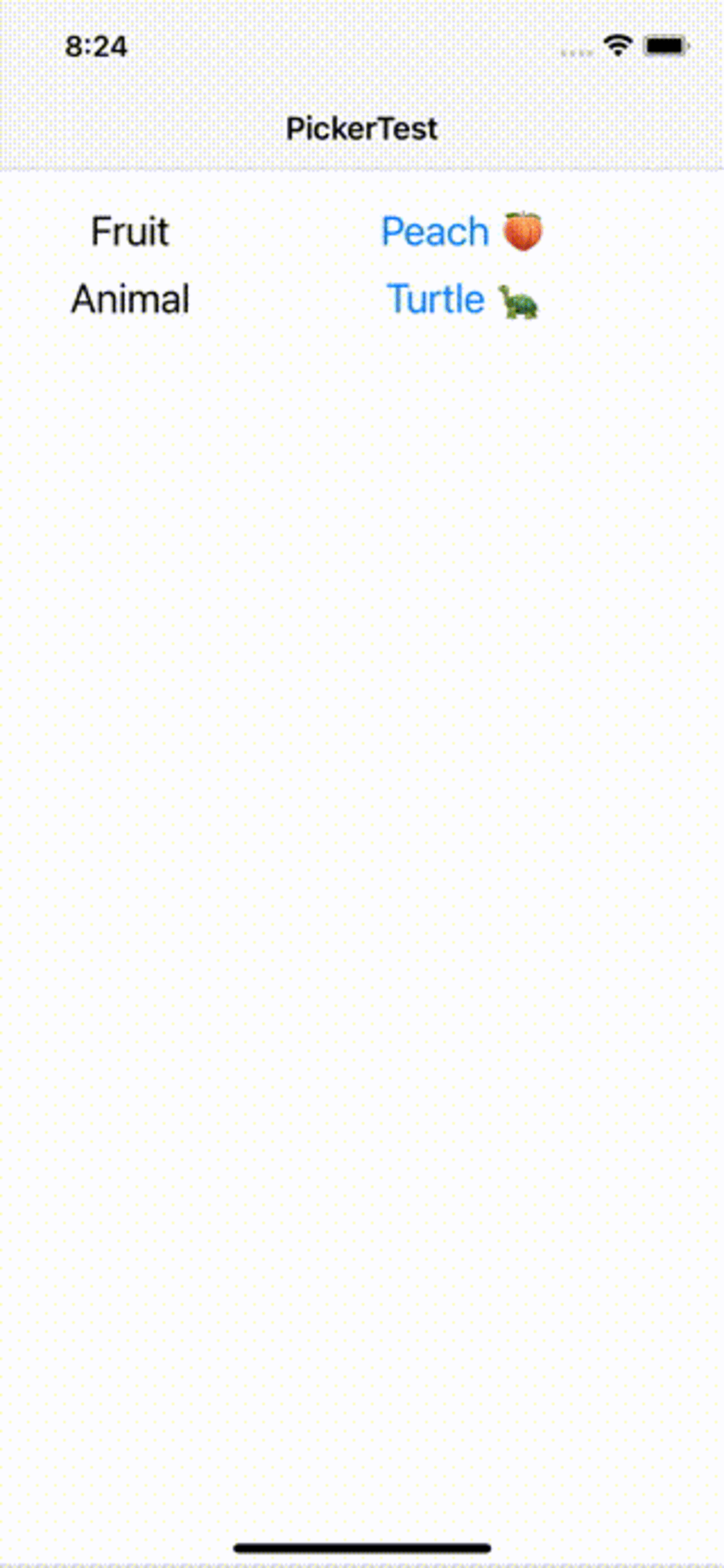 SwiftUI で下から出てくる Picker を作ってみる - Daisuke TONOSAKI Weblog