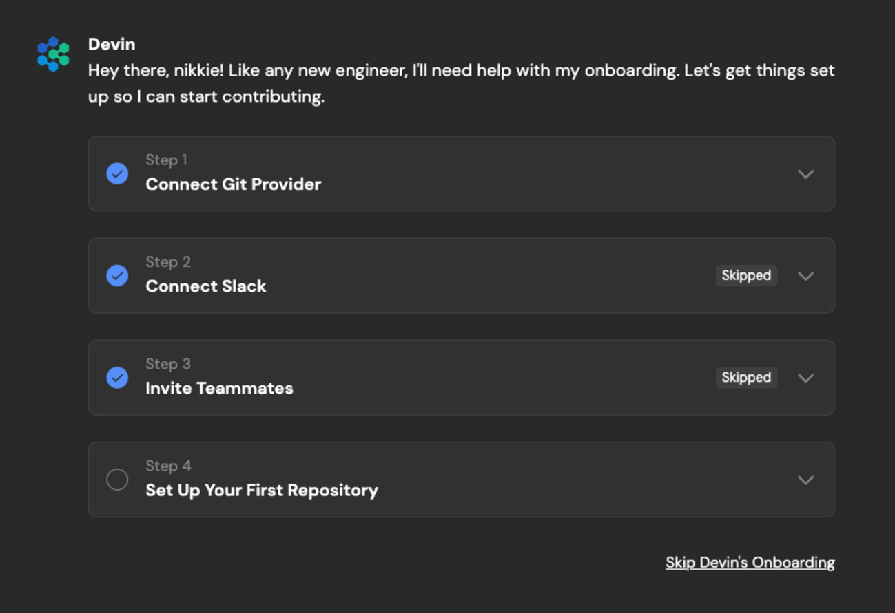 チームに新しい開発者を迎え入れるように、Devinも"オンボーディング"するのか〜 - nikkie-ftnextの日記