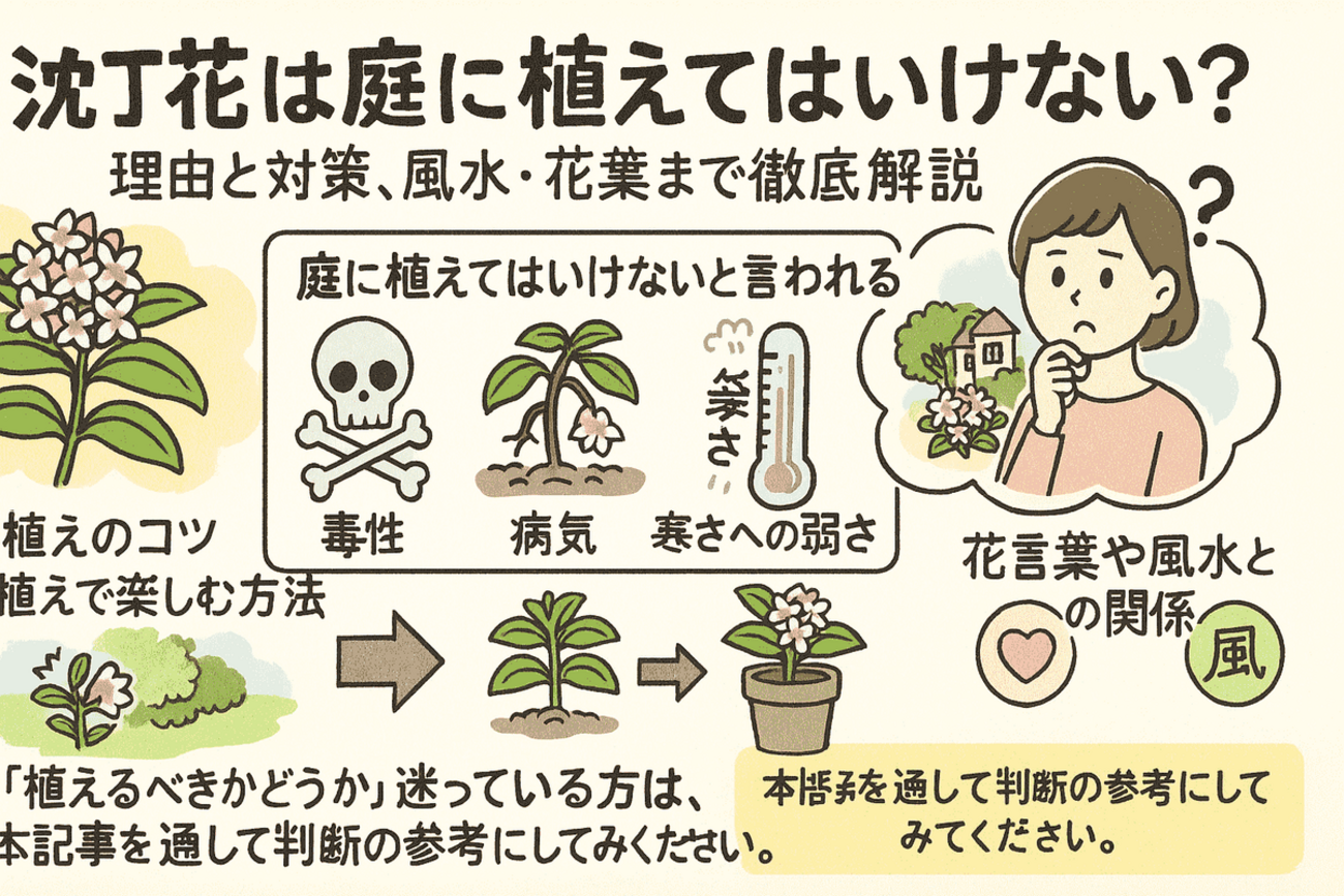 沈丁花は庭に植えてはいけない？理由と対策、風水・花言葉まで徹底解説 - note’ no naka