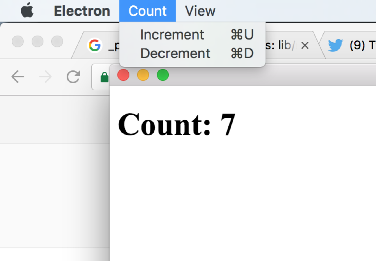 SpectronからElectronアプリケーションのMenuを操作する - Please Drive Faster