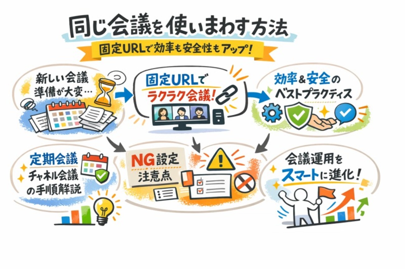 Teamsで同じ会議を使いまわす方法｜固定URLで効率も安全性もアップ！ - note’ no naka