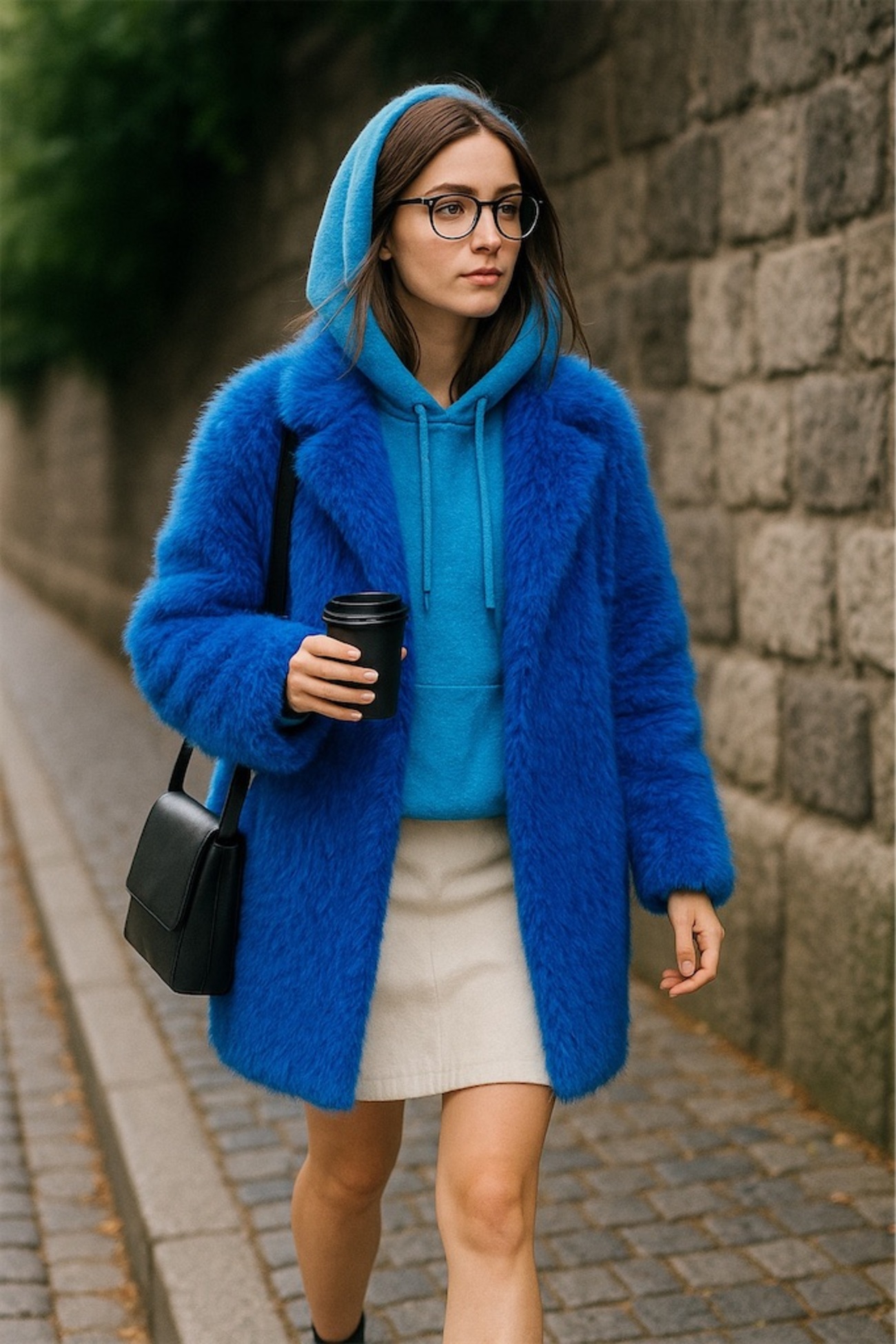 Bold Layers of Blue - Street Fashion Studio