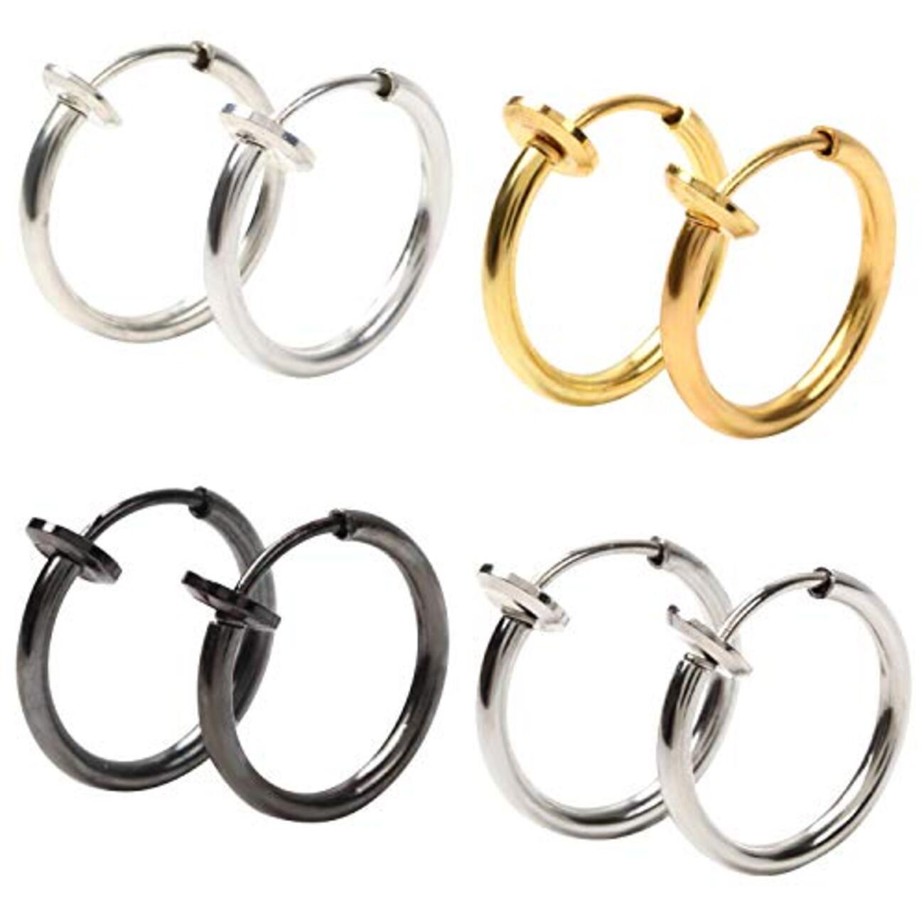 ピアス穴不要？GOKEIフェイクピアス4色セットで叶える、痛くない＆本物そっくりのお洒落【初心者も上級者も必見！】 - おしゃれ生活手帖