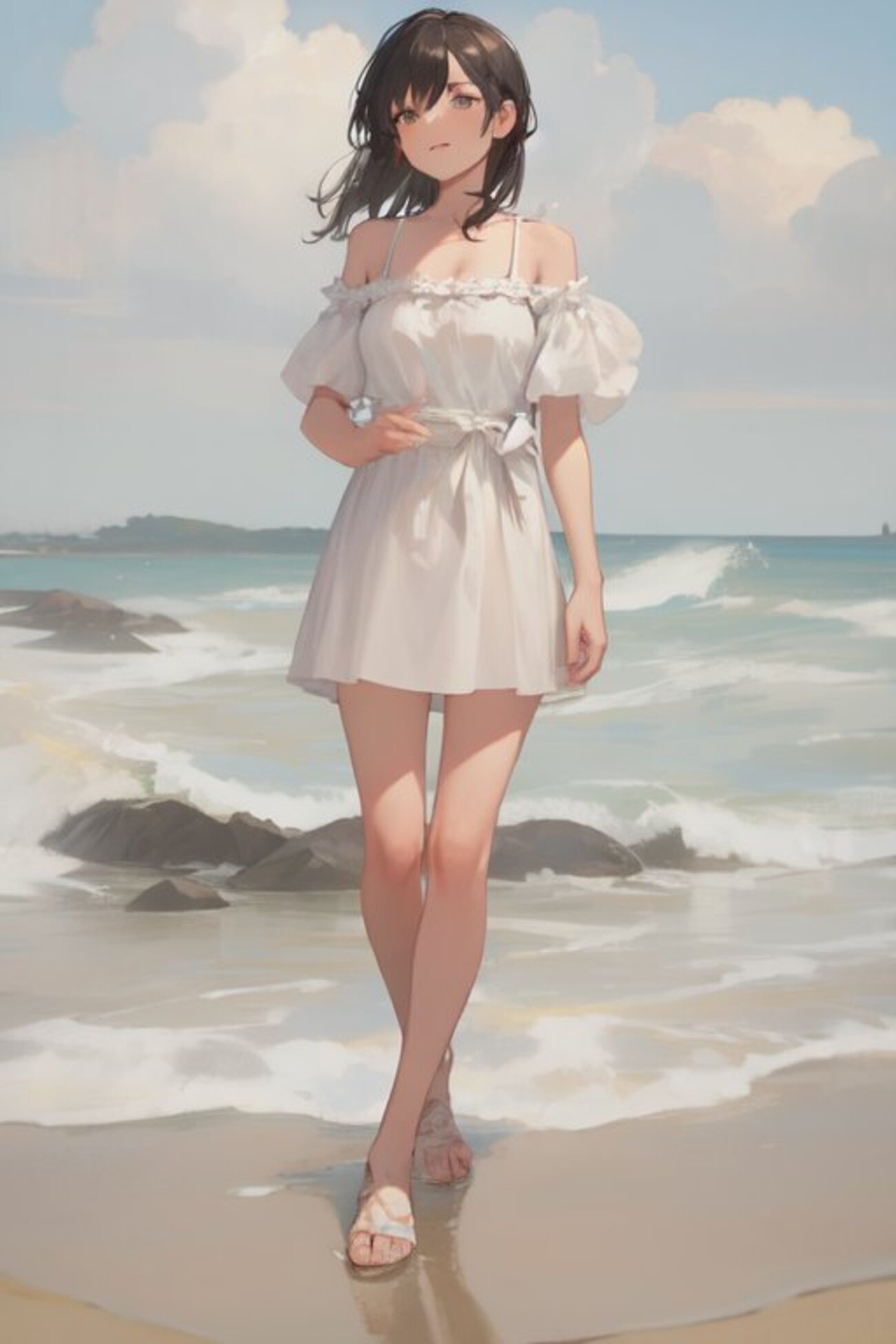 無料 HD スマホ壁紙 アニメイラスト 美少女 #9 - AIko Code Symphony