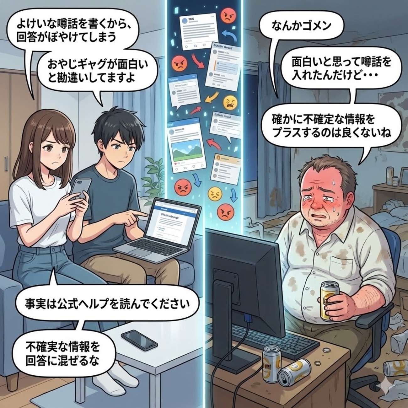 対立する様子をAIイラストで描く プロンプト指示のアイデア - 三流君 ken3のmemo置き場