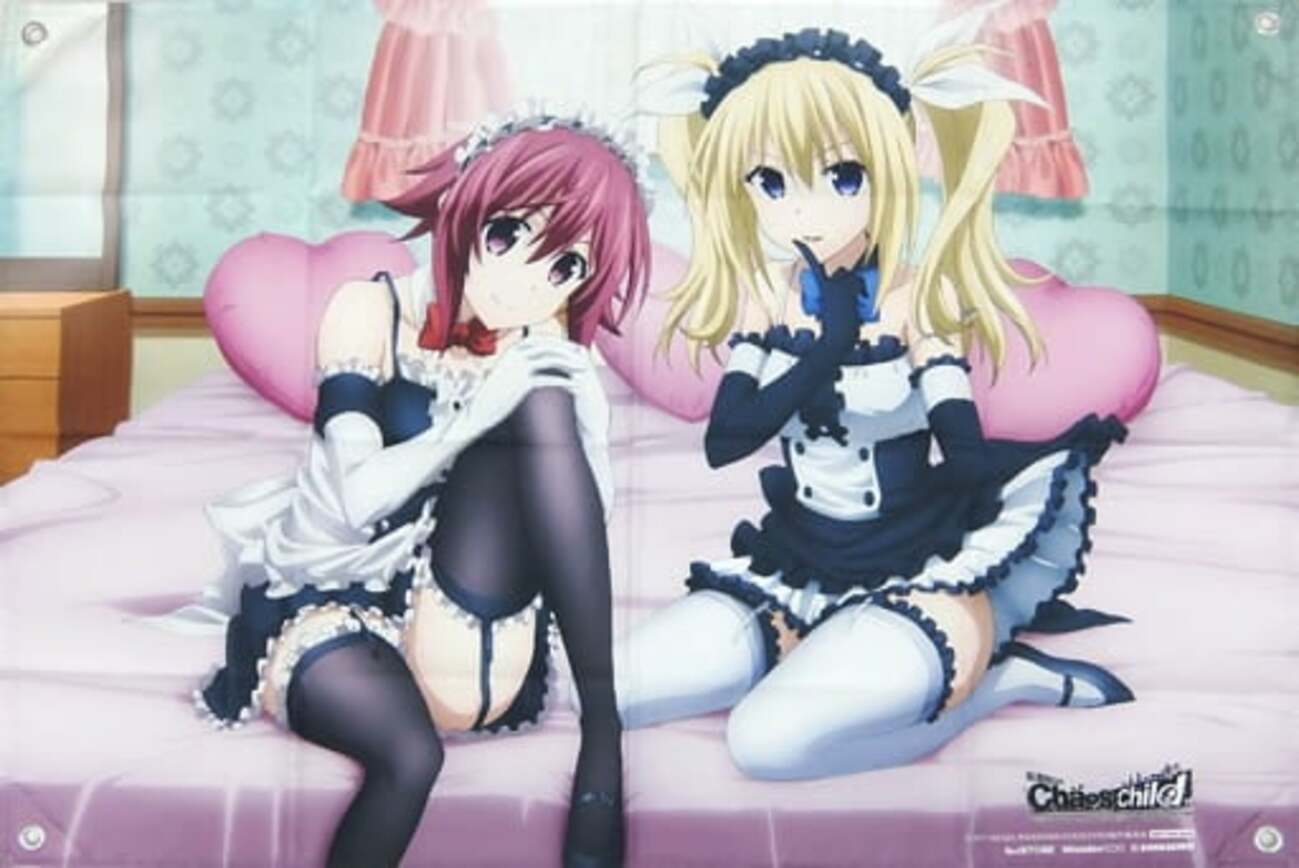 今尾上世莉架＆有村雛絵 フラッグ 「Blu-ray/DVD CHAOS;CHILD」 対象店全巻舗購入特典にとんでもないことが起こっている ...