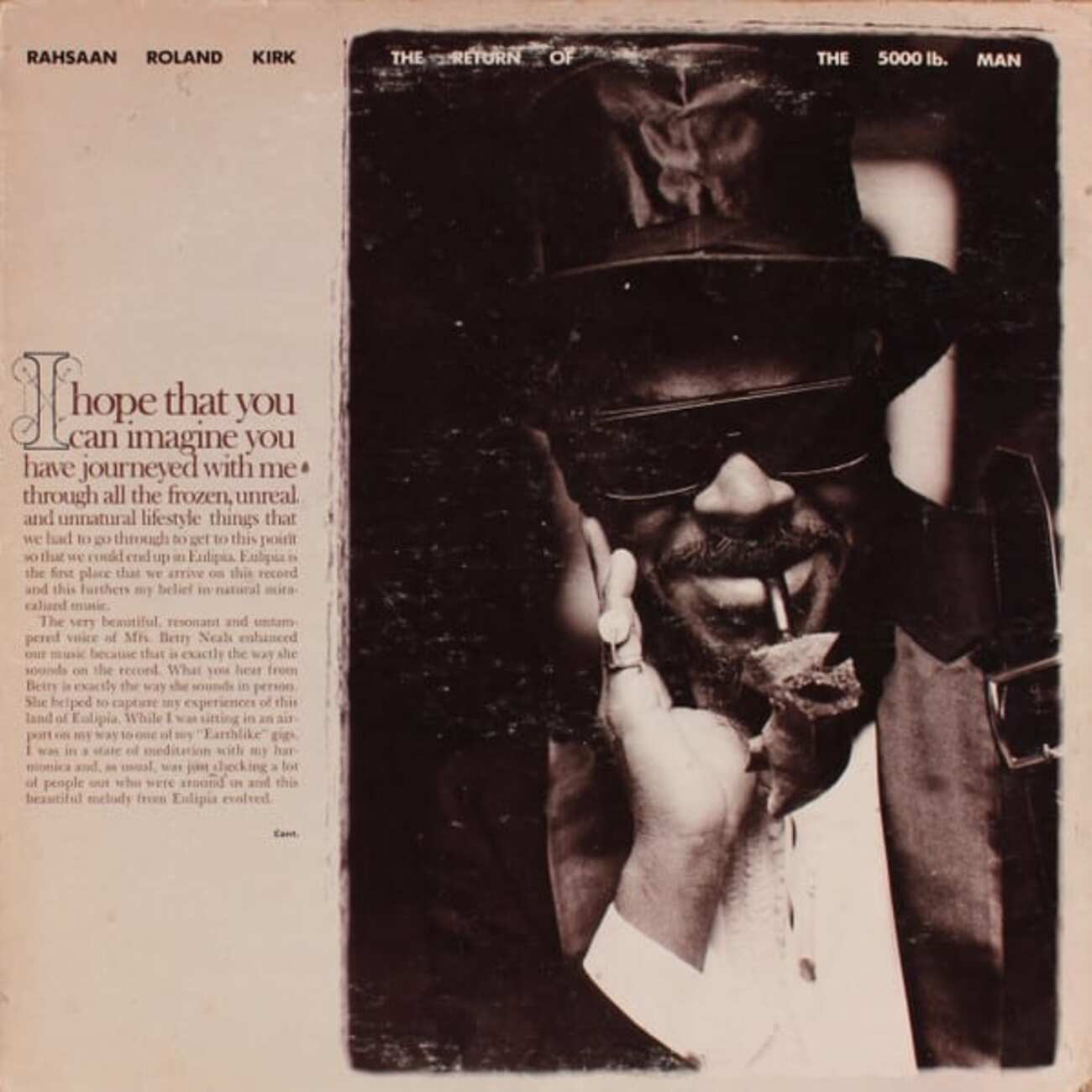 RAHSAAN ROLAND KIRK / THE RETURN of THE 5000 lb. MAN (WARNER BROS.) - 小梅日記
