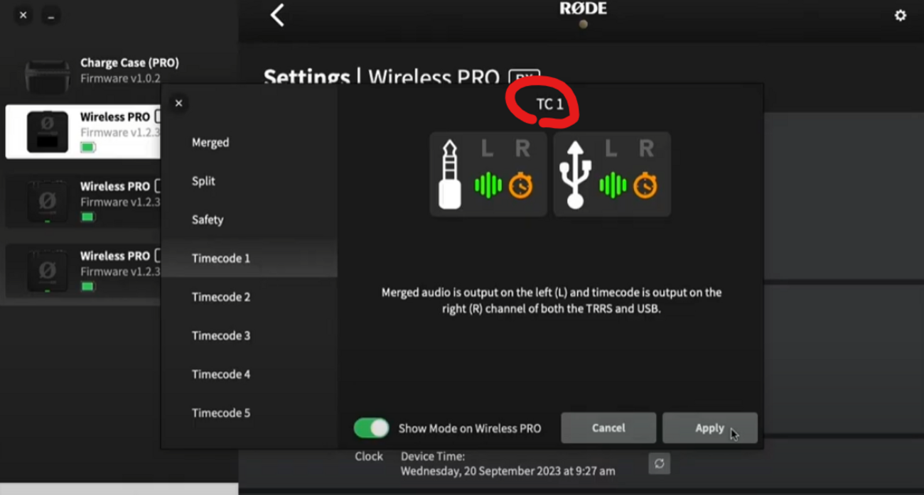 Rode WirelessPro with Sony FX-3 - webかたつむり