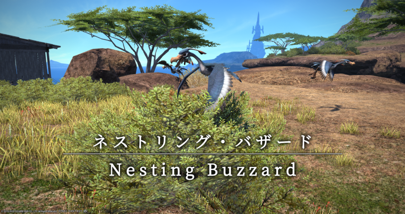 【FF14】 モンスター図鑑 No.154「ネストリング･バザード(Nesting Buzzard)」 - さにすとのにちじょう