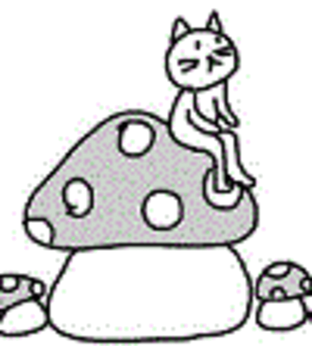 キノコの形の傘が欲しい | I want a mushroom shaped umbrella - うかれポンチ絵オバケ/Obake ...