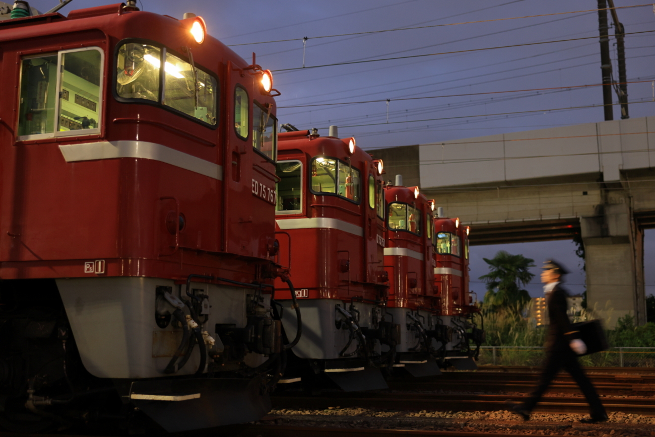 仙台車両センターで行われたED75の4並び撮影会より(その5) - 続 うっかり鉄の鉄道風景写真撮影記