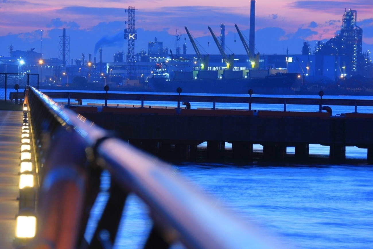 東扇島東公園から川崎工場地帯の夕景・夜景を撮る20250616（川崎市川崎区） - 夜の風景～Sunset-Landscape