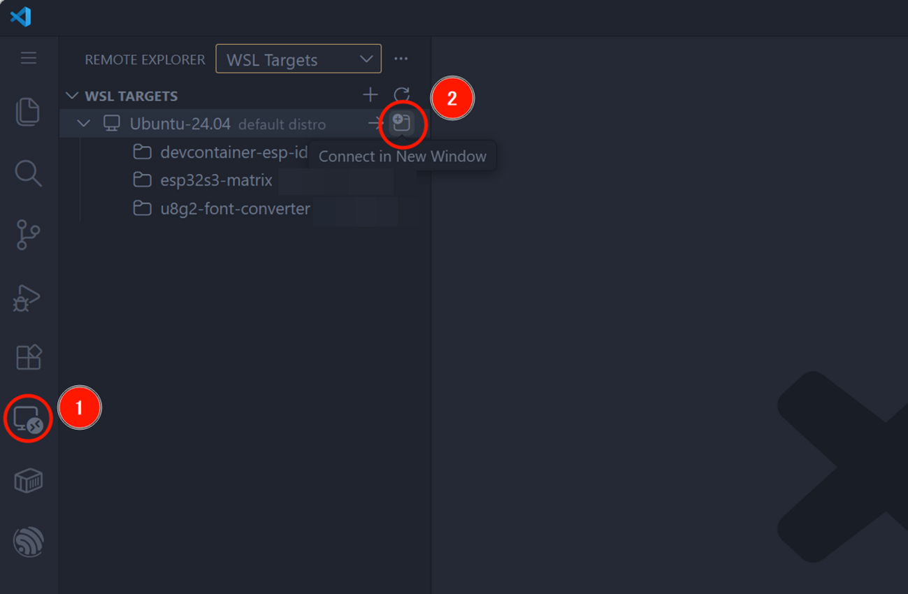 ESP-IDF環境を VSCode + Extentions (DevContainer, WSLRemote)で開発する その1 - xcr4k’s blog
