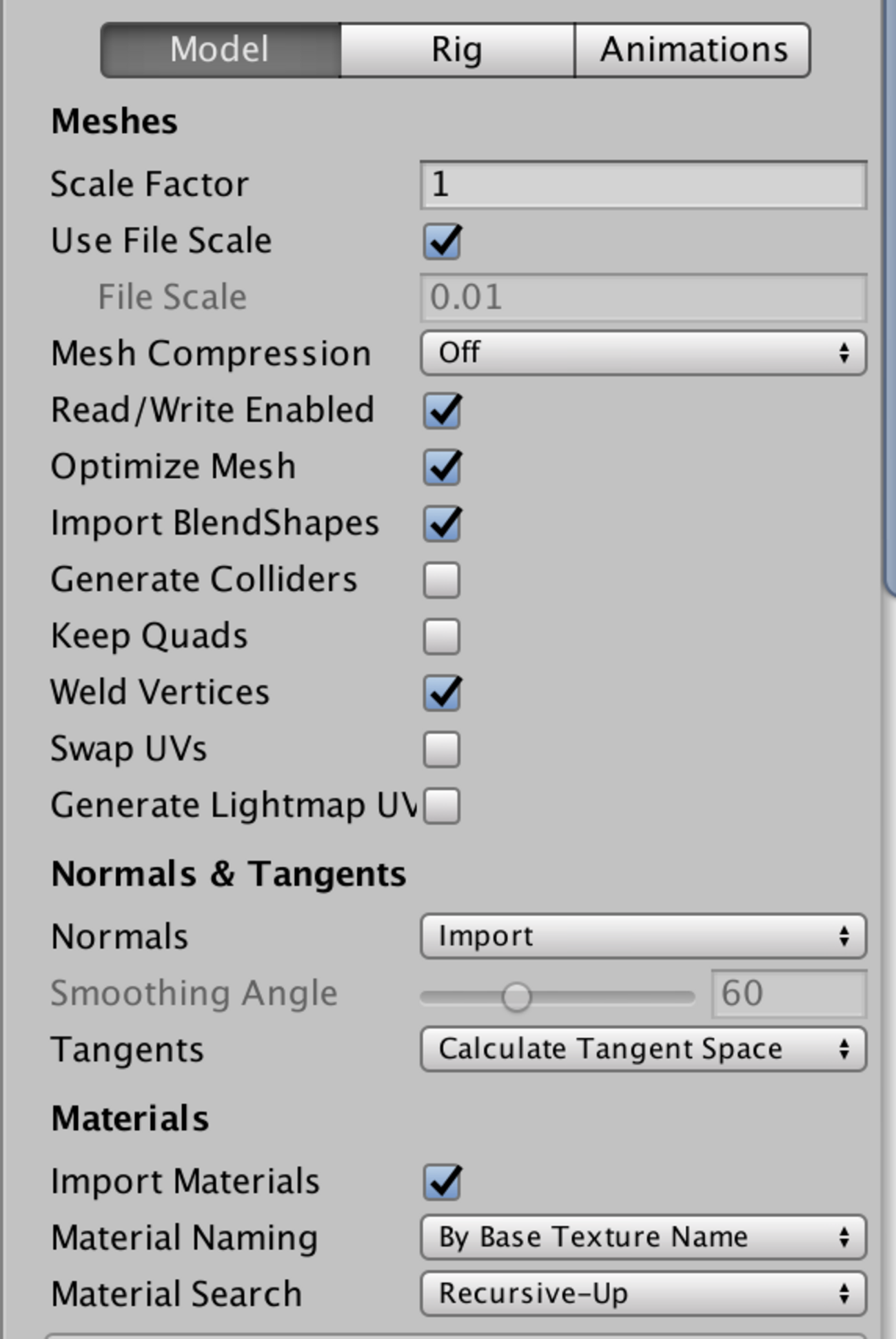 【Unity】FBX Importerをちゃんと理解する - Model編 - LIGHT11
