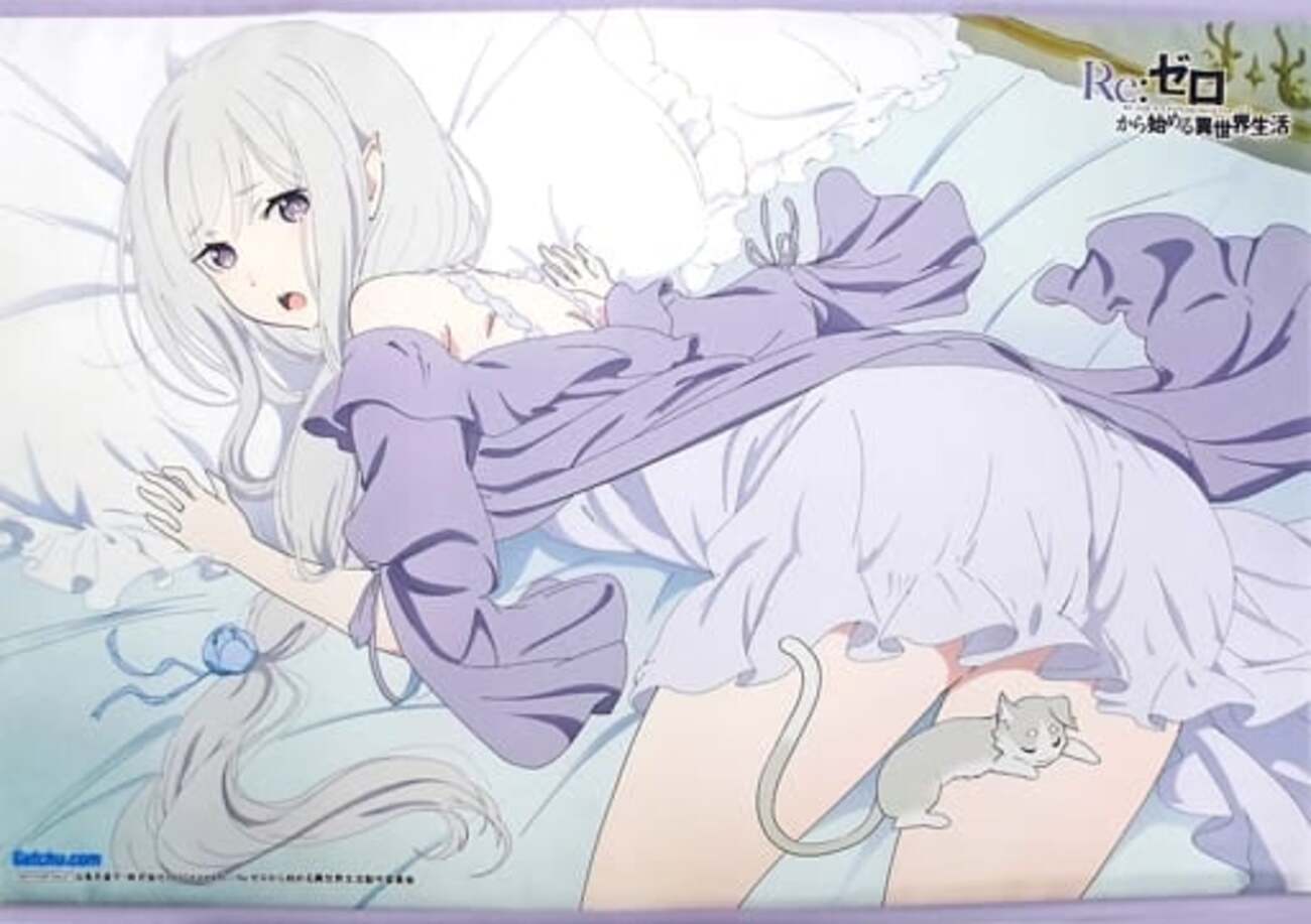 今エミリア オリジナルB2タペストリー 「Blu-ray/DVD Re：ゼロから始める異世界生活 第5～9巻」 げっちゅ屋購入特典にいい感じでとんでもないことが起こっている？ - レトロゲーム ...