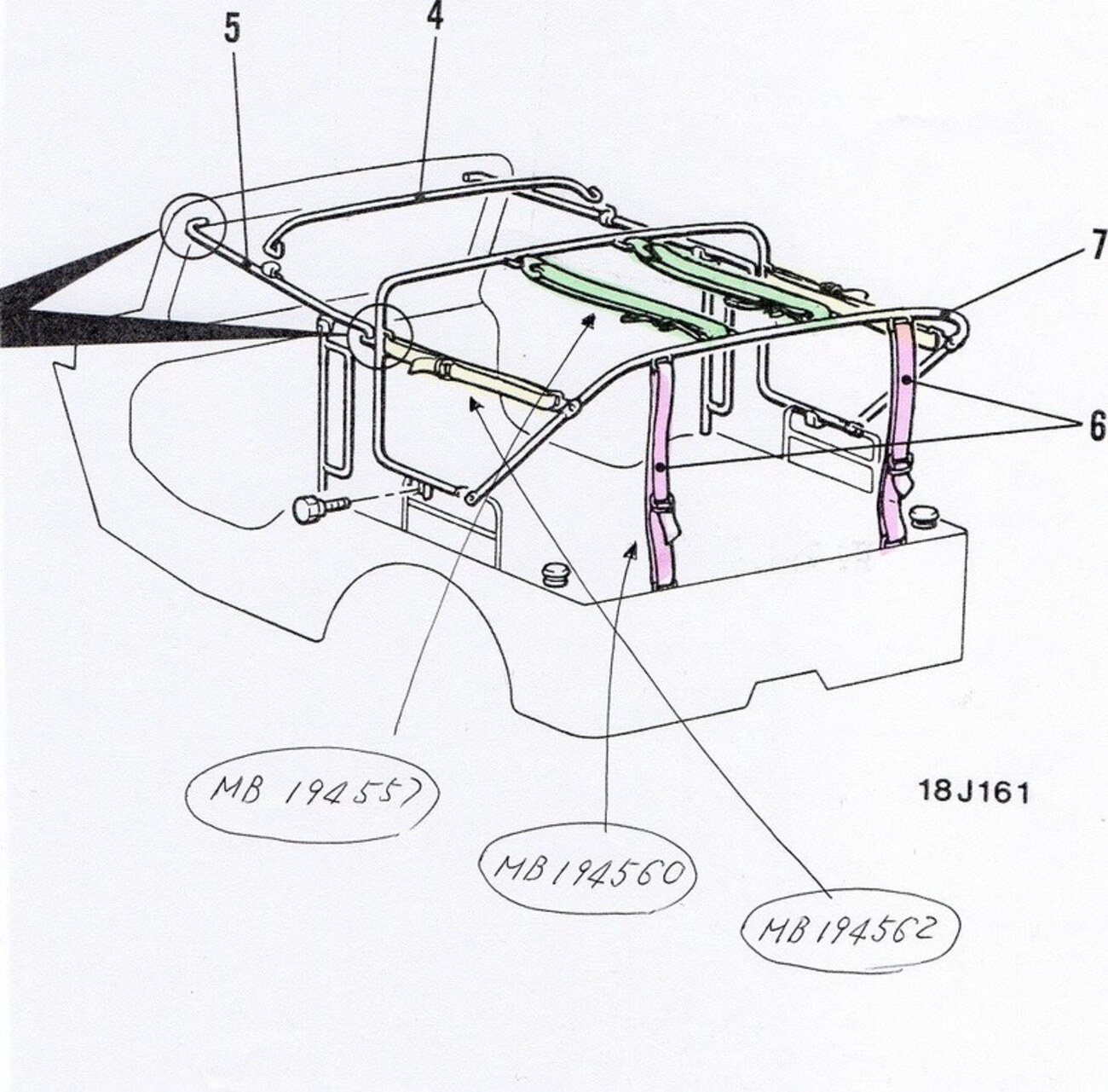 J50系のホックタイプの純正幌をお使いの方々にご提案があります。その② - 三菱ジープ互助会 j57kai01799のブログ