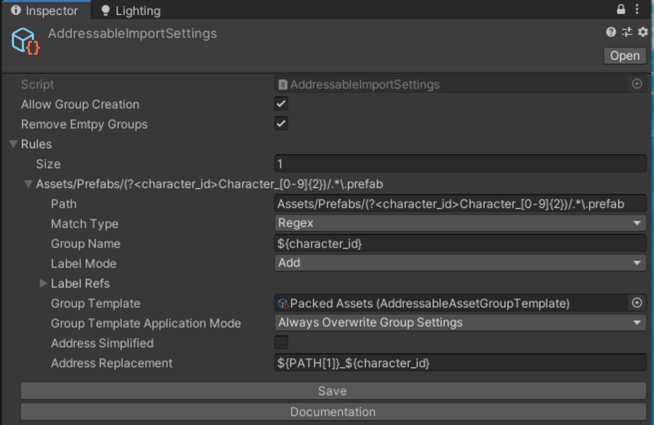 【Unity】【Addressable】Unity Addressable Importerでアドレスの設定を自動化する - LIGHT11