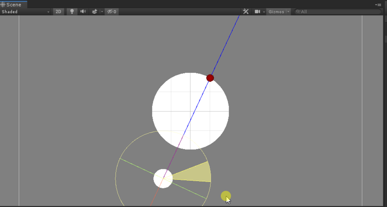 【Unity】CircleCollider2D に Physics2D.Raycast した時に当たった点の反対側の点を取得する方法 - コガネブログ