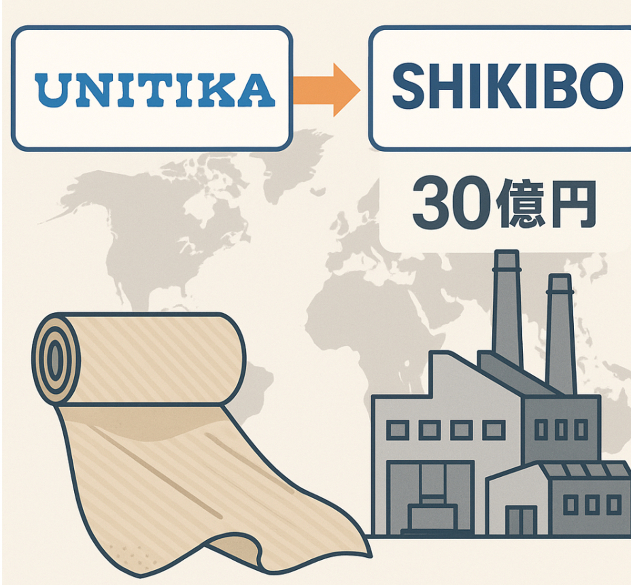 ユニチカ、繊維事業をシキボウへ30億円で譲渡 売上170億円規模を移管 - 雑記ブログ、ときどきAmazon